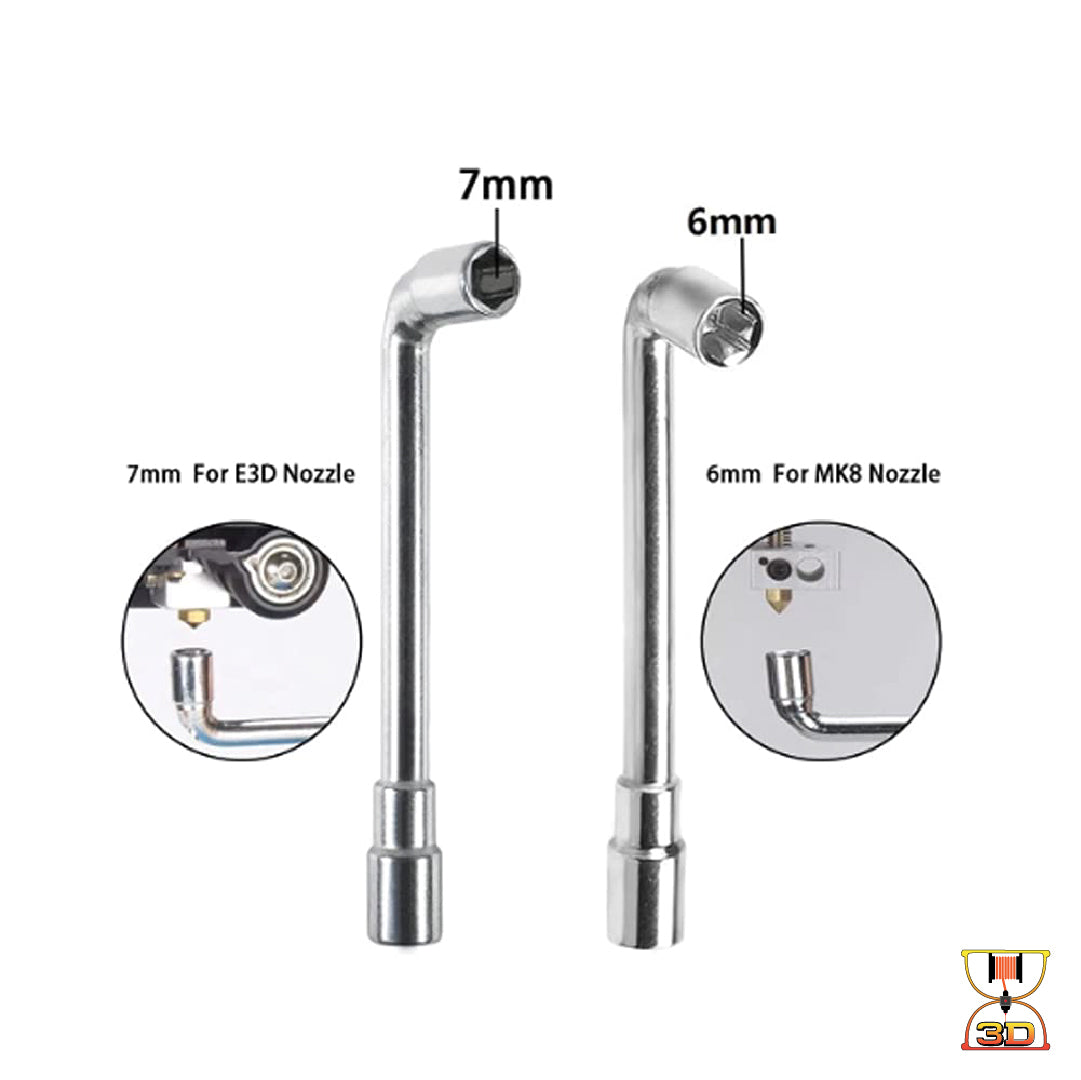 3d Printer Nozzle Cleaning Tool Kit Mk8 Mk10 Wrench Mini Cross Sock 1514