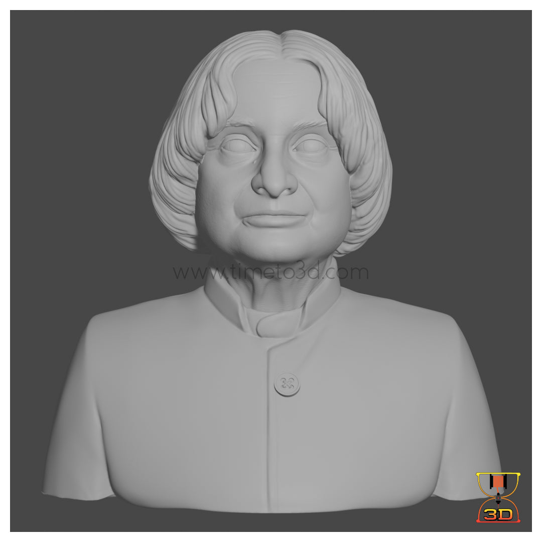 Dr. APJ Abdul Kalam - CAD Model Bust – Time To 3D