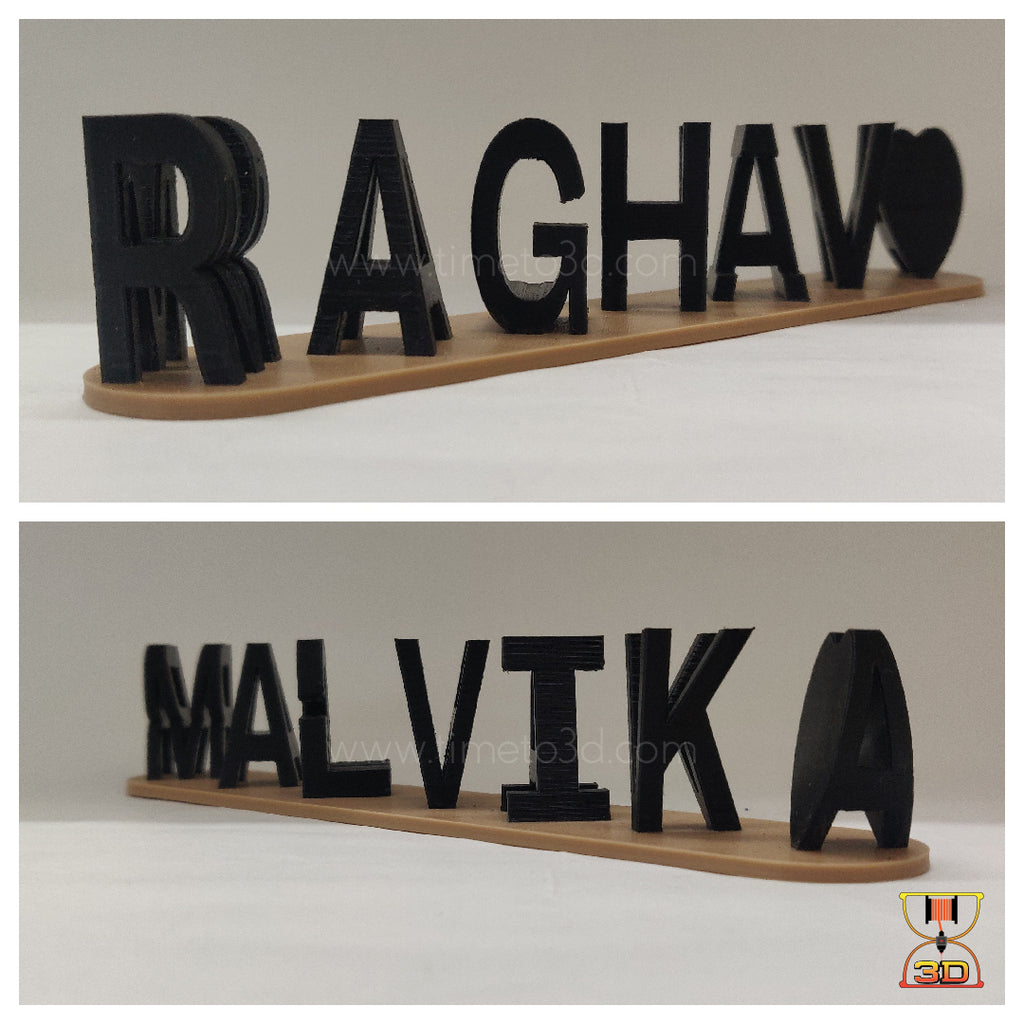 Dual Name Illusions (Large Size) – Time To 3D