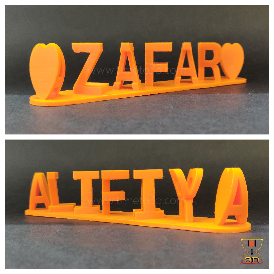 Dual Name Illusions (Large Size) – Time To 3D