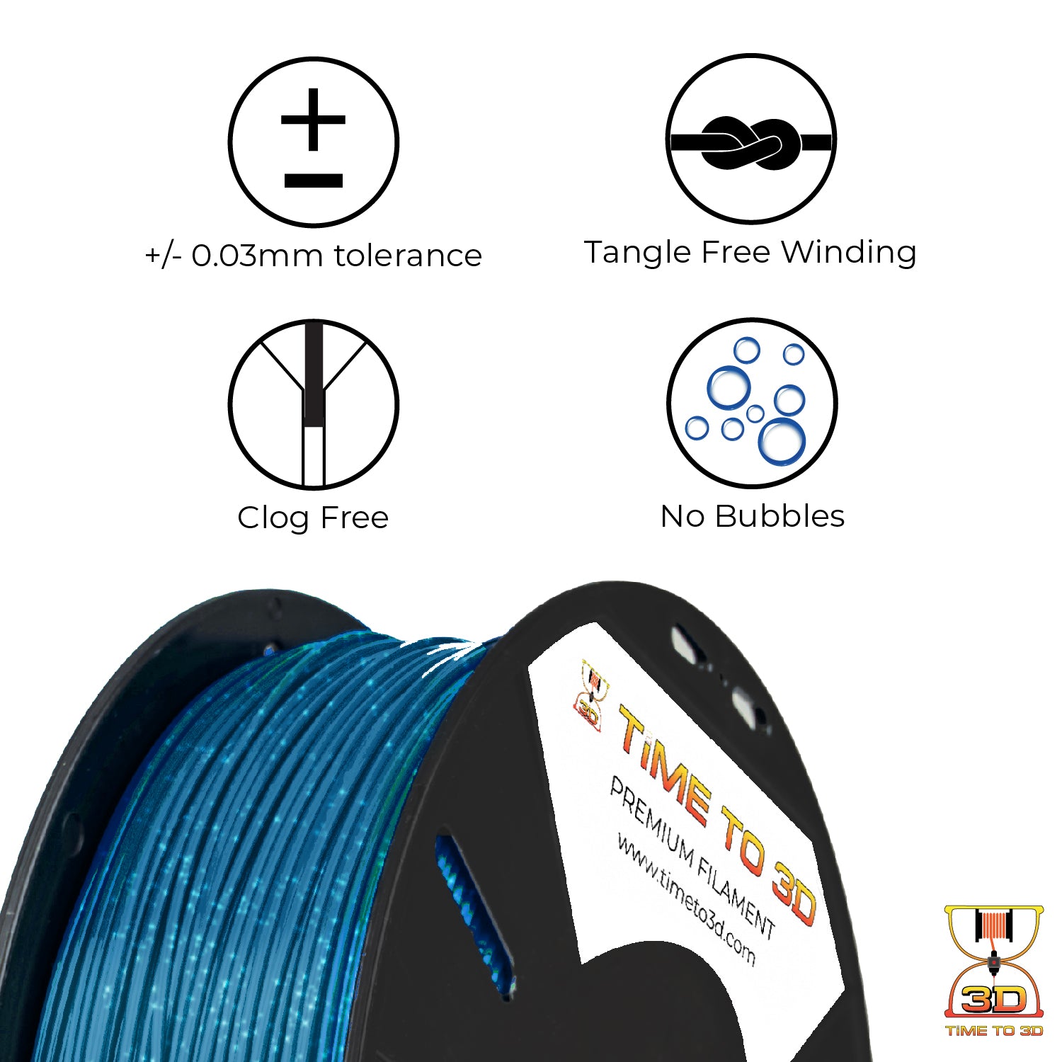 Glitter/Sparkle Filament – Time To 3D