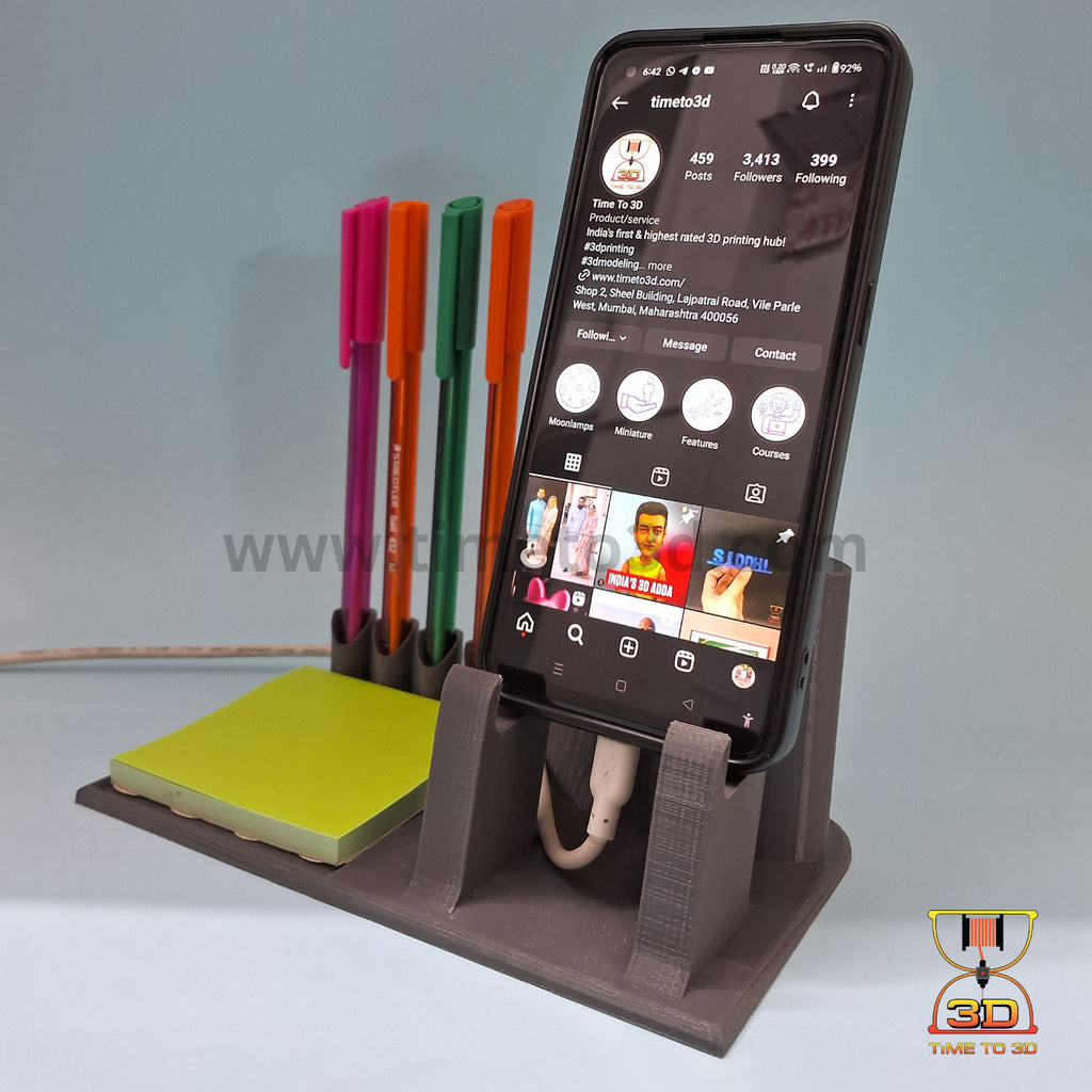 Desk Organizer Mobile Phone Stand – Time To 3D