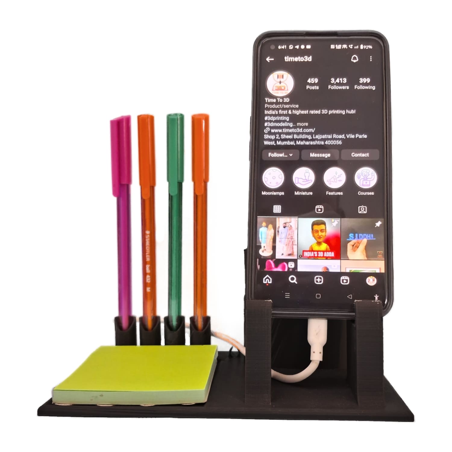 Desk Organizer Mobile Phone Stand – Time To 3D