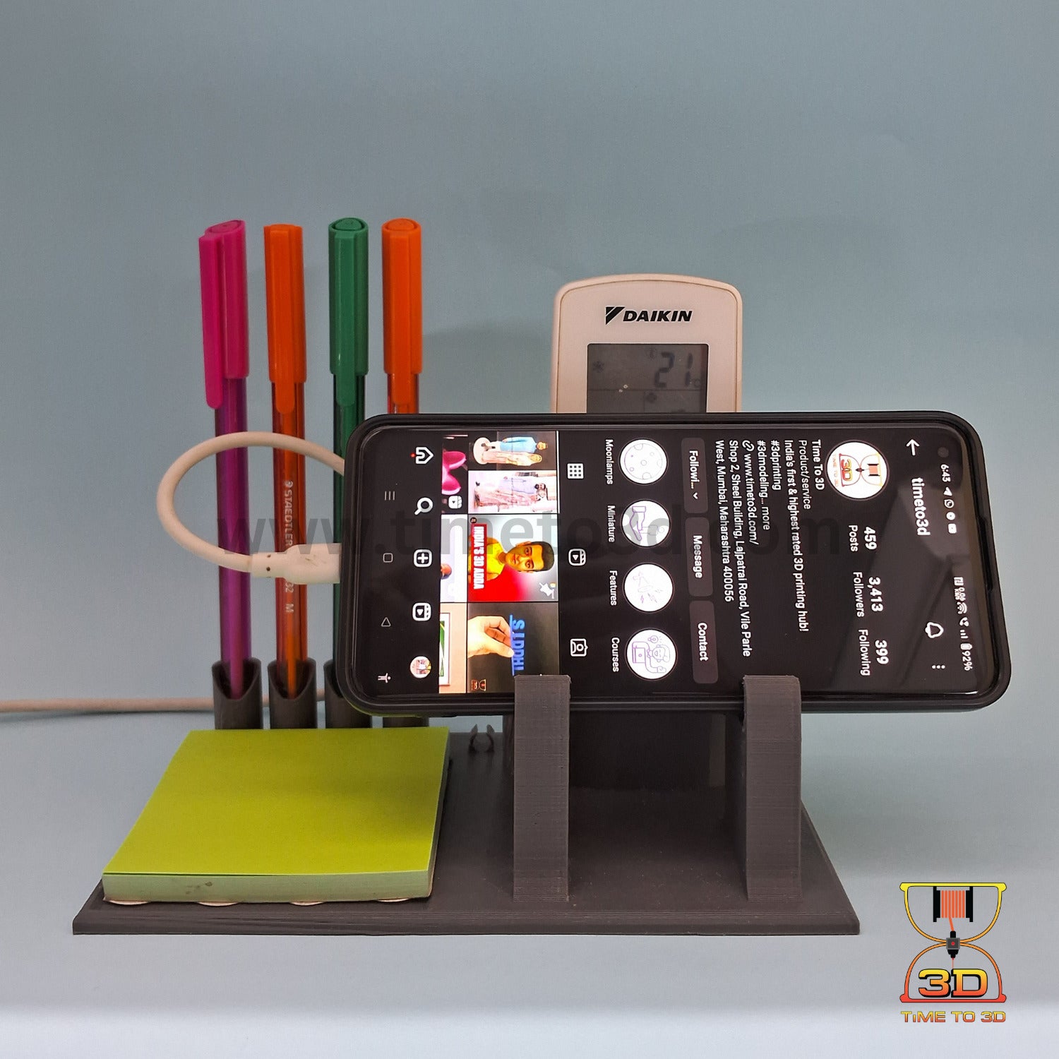 Desk Organizer Mobile Phone Stand – Time To 3D