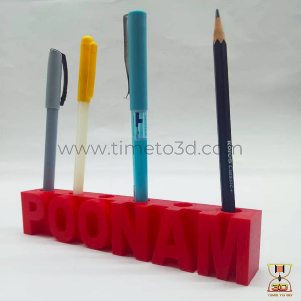 Custom Name 3D Printed Pen Stand – Time To 3D
