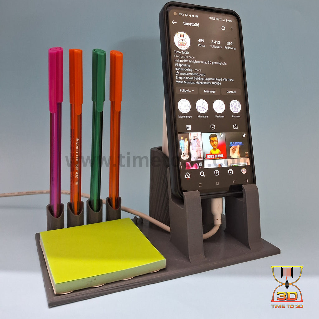 Desk Organizer Mobile Phone Stand – Time To 3D