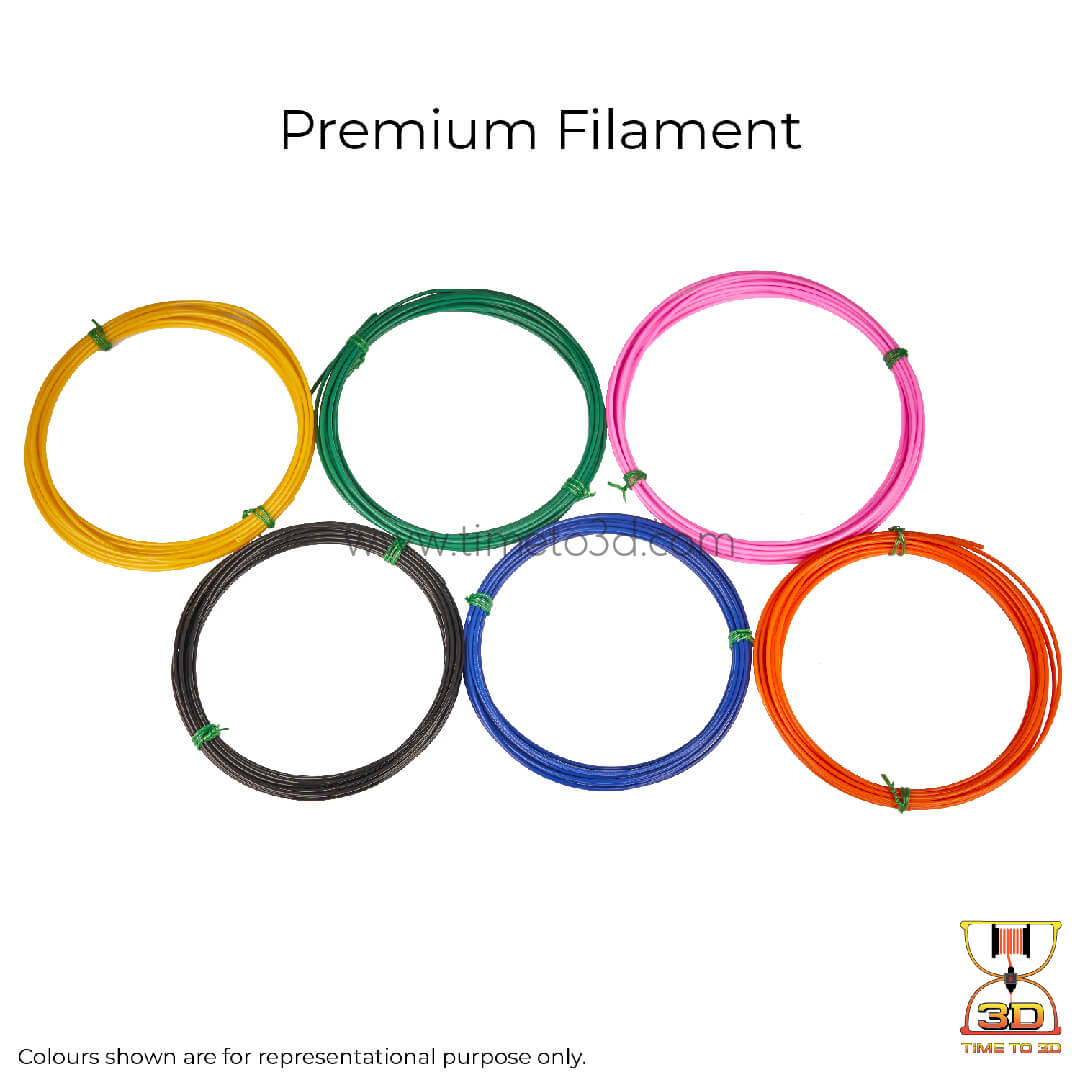 PLA+ Filament Refill Packs (5 Meters x 6 Colors) – Time To 3D