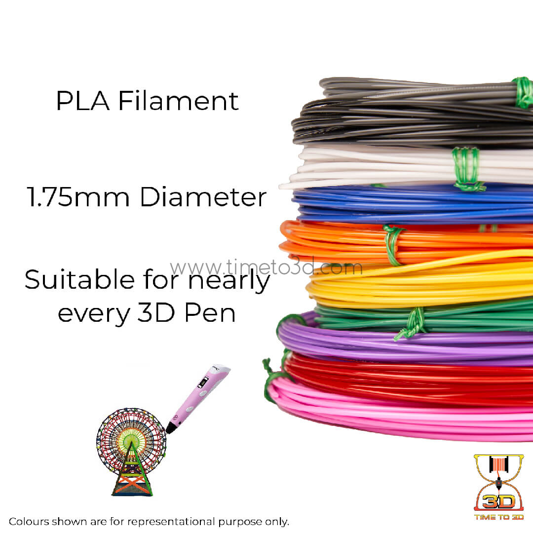 PLA+ Filament Refill Packs (5 Meters x 10 Colors) – Time To 3D